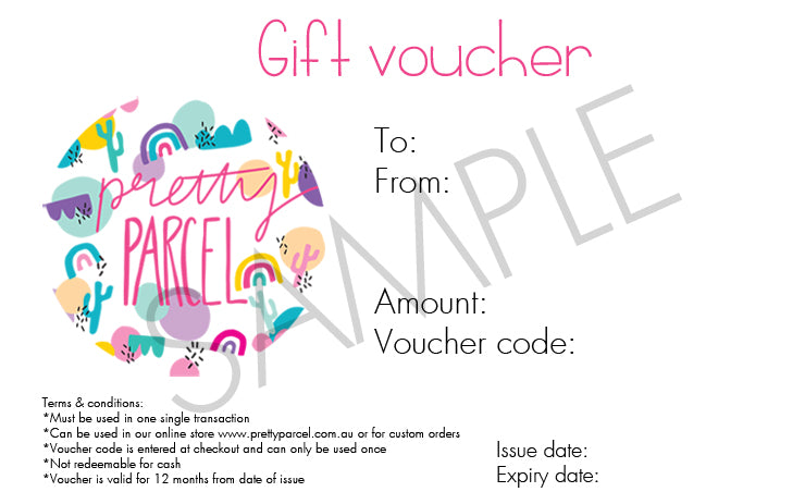 Gift voucher – pretty parcel