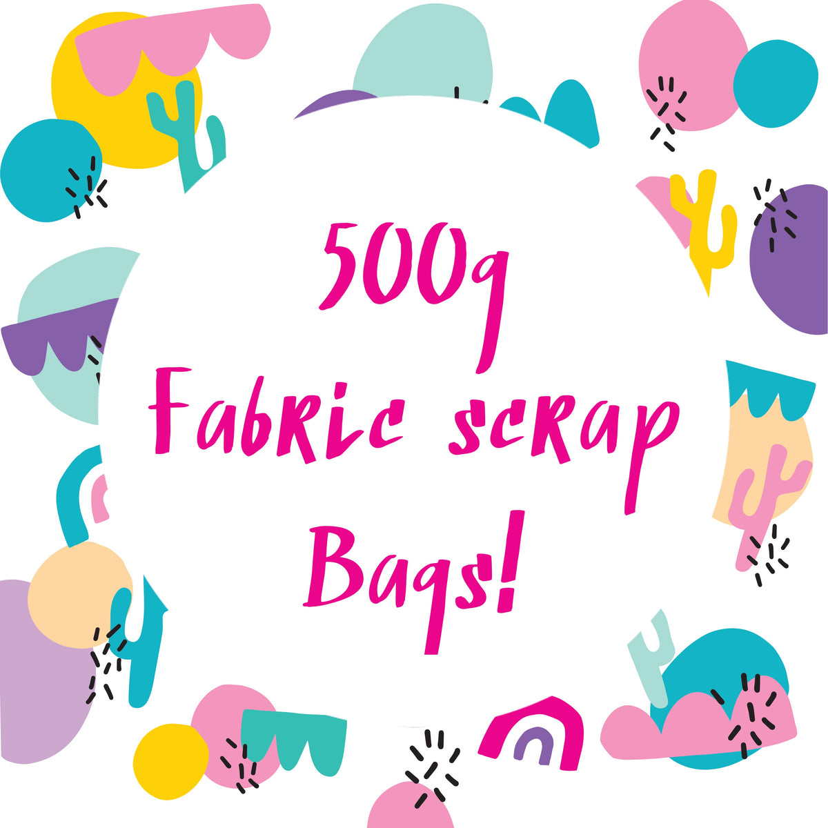 Fabric scrap bags – pretty parcel